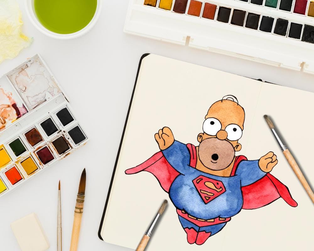 Funny Card for Dad, the Simpsons, Father's Day Card, Gift for Dad ...