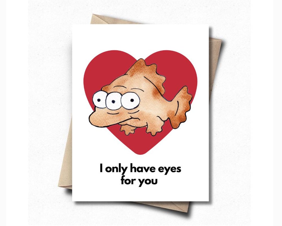 Blinky, the Simpsons, Funny Card, Birthday Card, Greeting Card, Gift ...