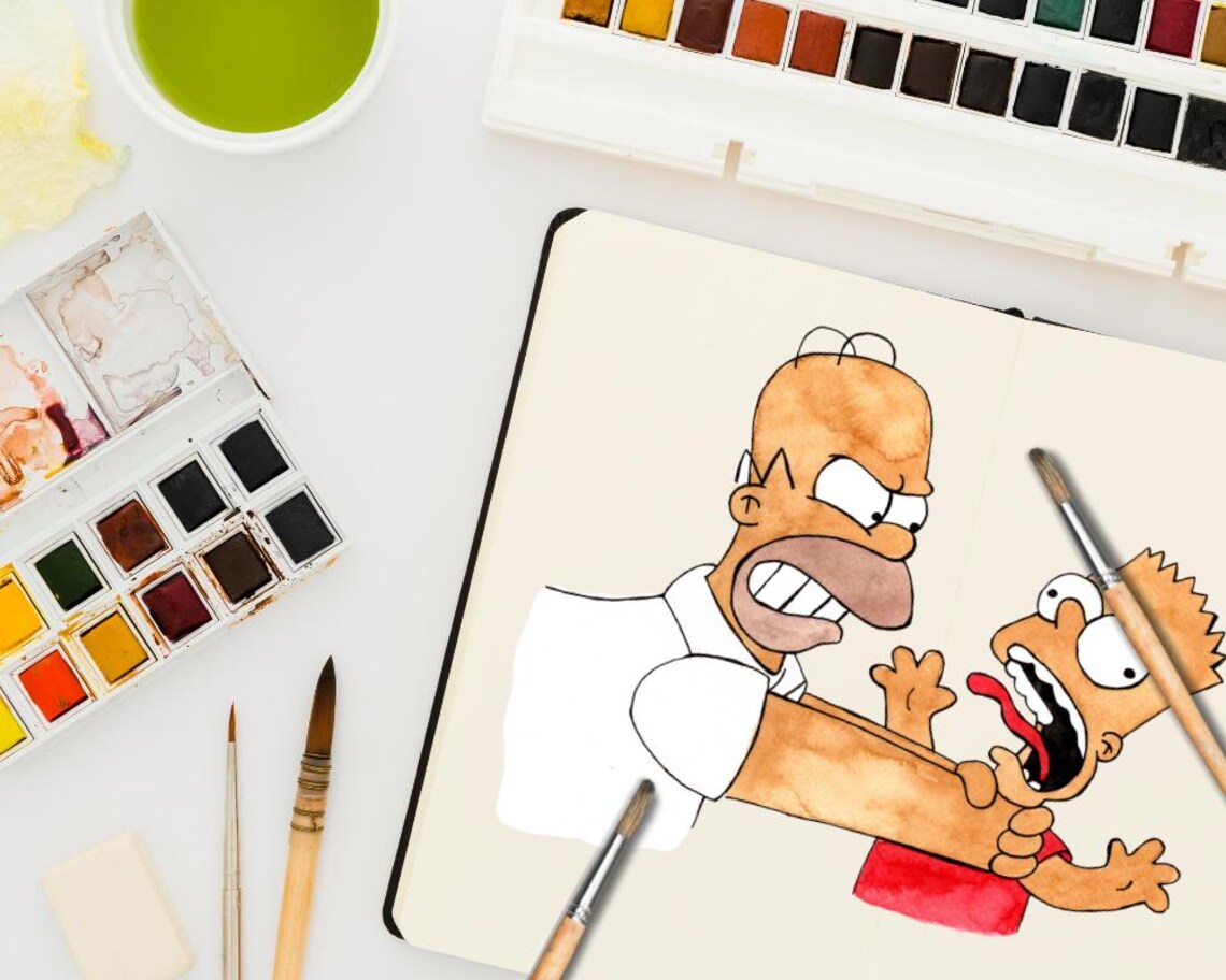 Printable Card, Funny Father's Day Card, the Simpsons, 1990's Retro ...