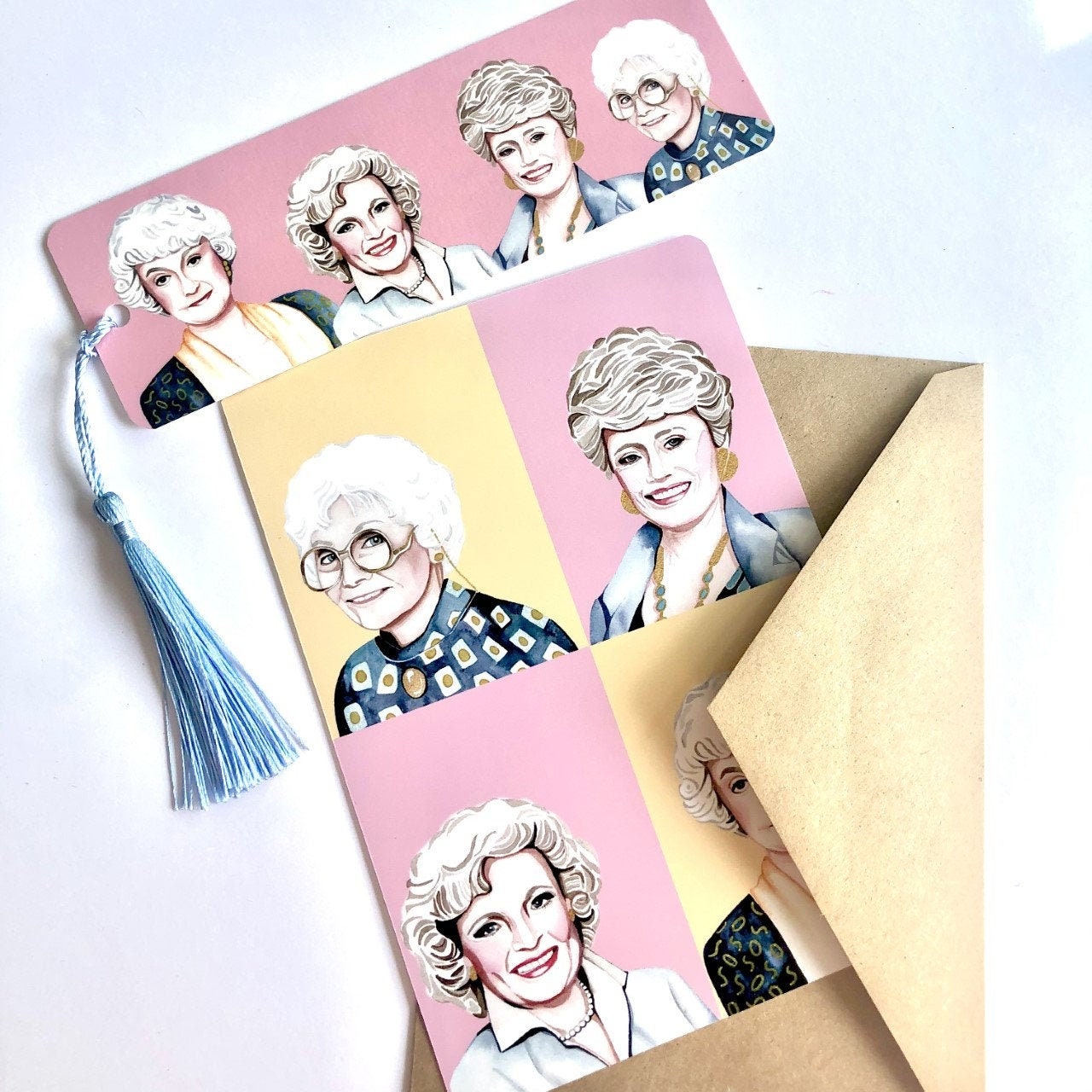 Golden Girls Bookmark and Card Set Gift Set Free Domestic | Etsy