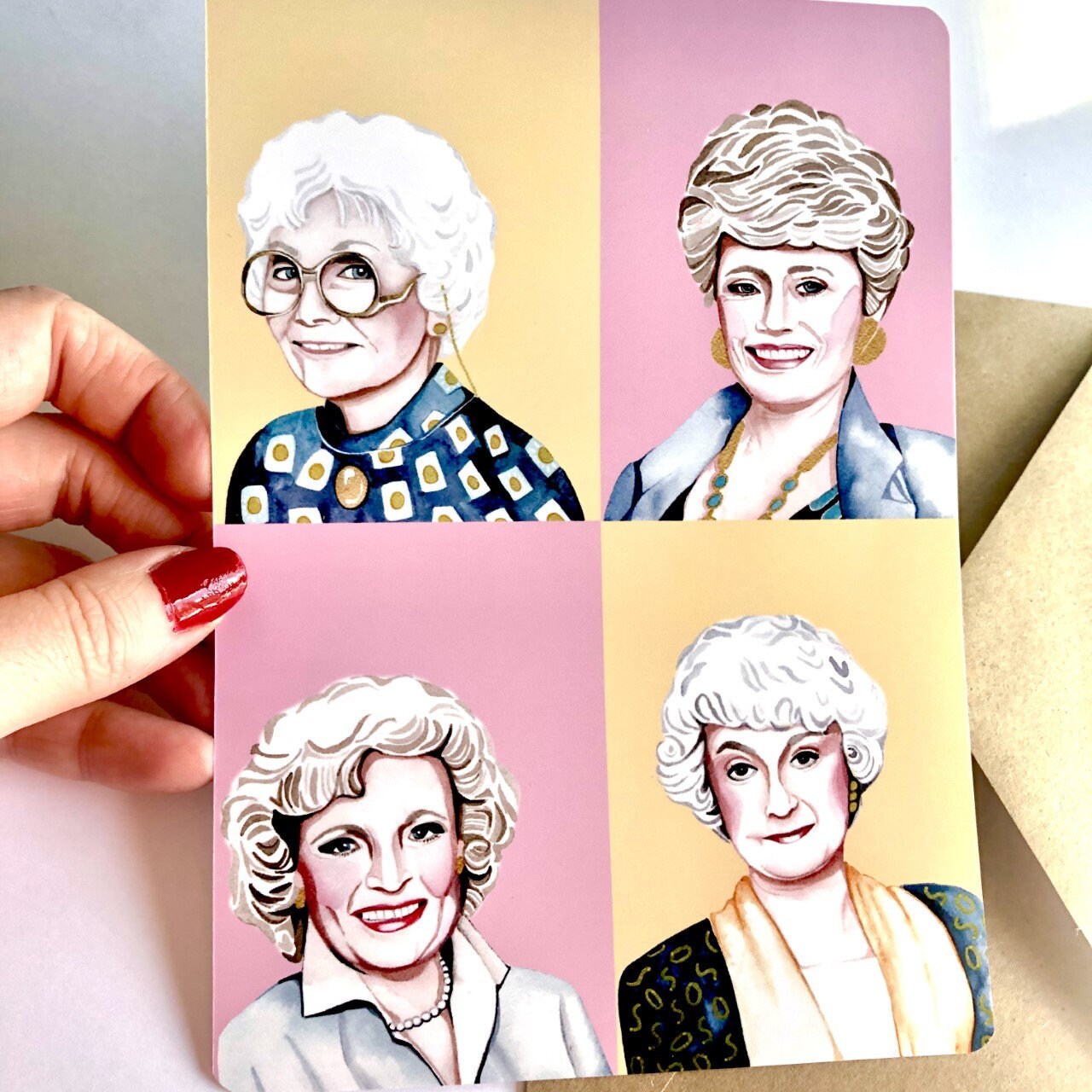 Golden Girls Bookmark and Card Set Gift Set Free Domestic | Etsy
