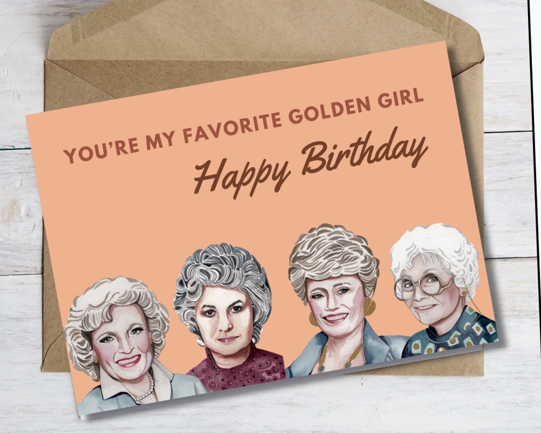 Golden Girls Birthday Card, Thank You for Being A Friend, Large ...
