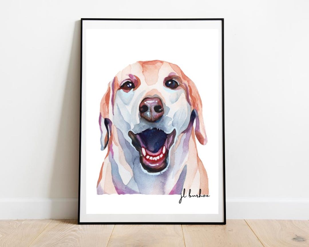 Yellow Lab Art Print, Labrador Retriever, Dog Wall Art, Yellow Lab ...