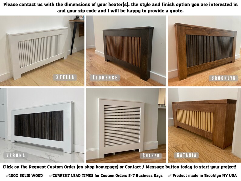 Custom Natural Wood Radiator Covers Solid Wood Heating Cover - Etsy