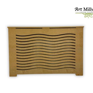Wave MDF Radiator Cover Unfinished Radiator Cover Depth 7 - Etsy