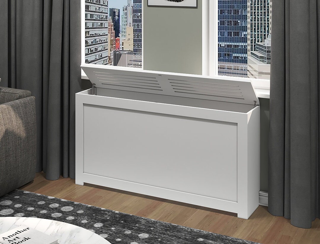 Shaker Style PTAC Unit Cover Cabinet, Top Cover Equipped With Hinges ...