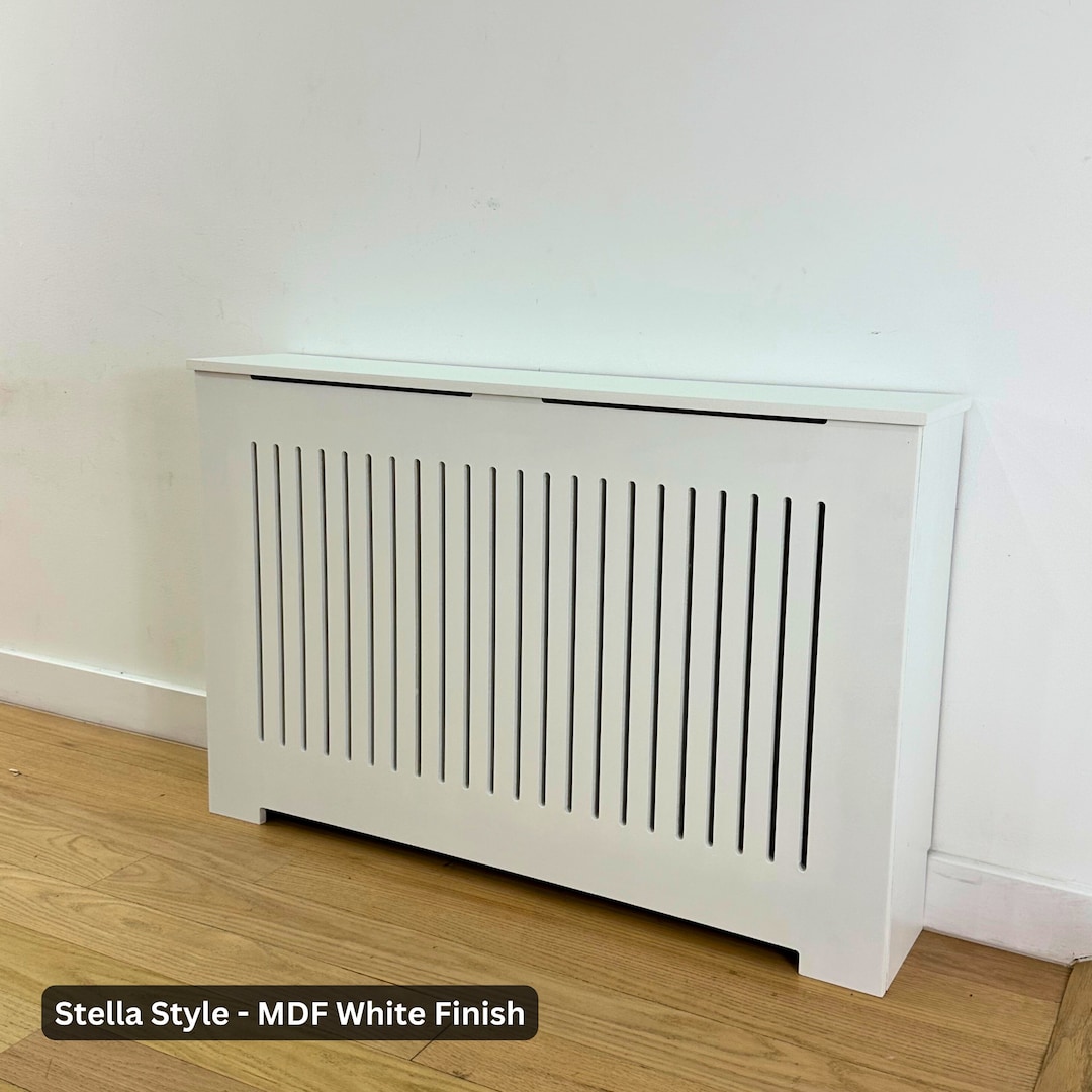 White Stella Radiator Cover Customizable Options Available White Finish ...