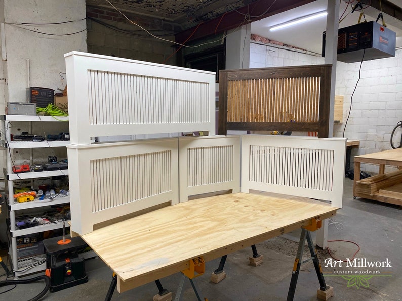 Solid Wood Radiator Cover, Custom Heating Cabinet for Home and Office ...