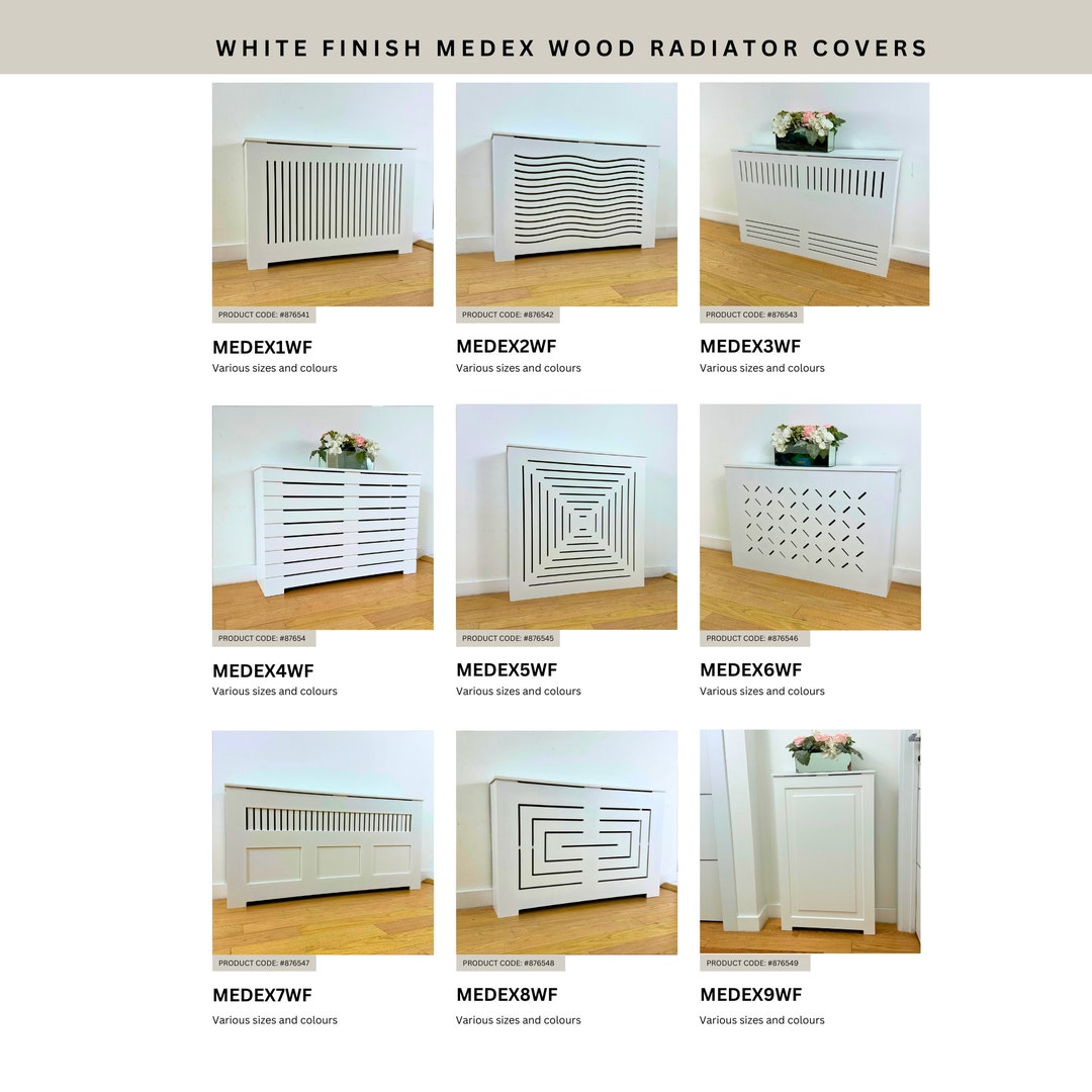 9 Stylish DIY Radiator Covers Modern White Radiator Cabinet Available ...