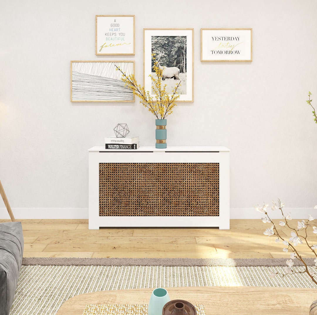 Natural Rattan Radiator Cover, High Quality Wooden Heat Cover Cabinet ...