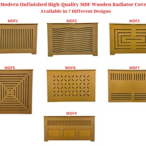 BIANCA Modern Unfinished Radiator Cover Cabinet, High Quality Medex ...