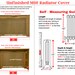 Wave MDF Radiator Cover Unfinished Radiator Cover Depth 7 - Etsy