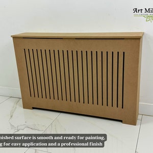 AURORA Modern Unfinished Radiator Cover Cabinet, High Quality Medex ...