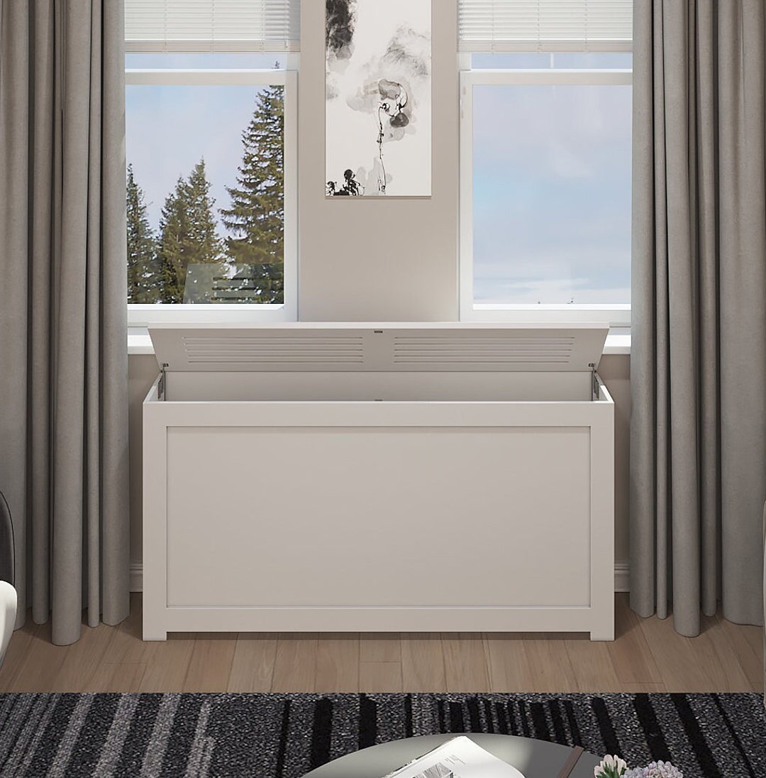 Shaker PTAC Covers NYC Cabinet, Top Cover Equipped With Hinges for Easy ...