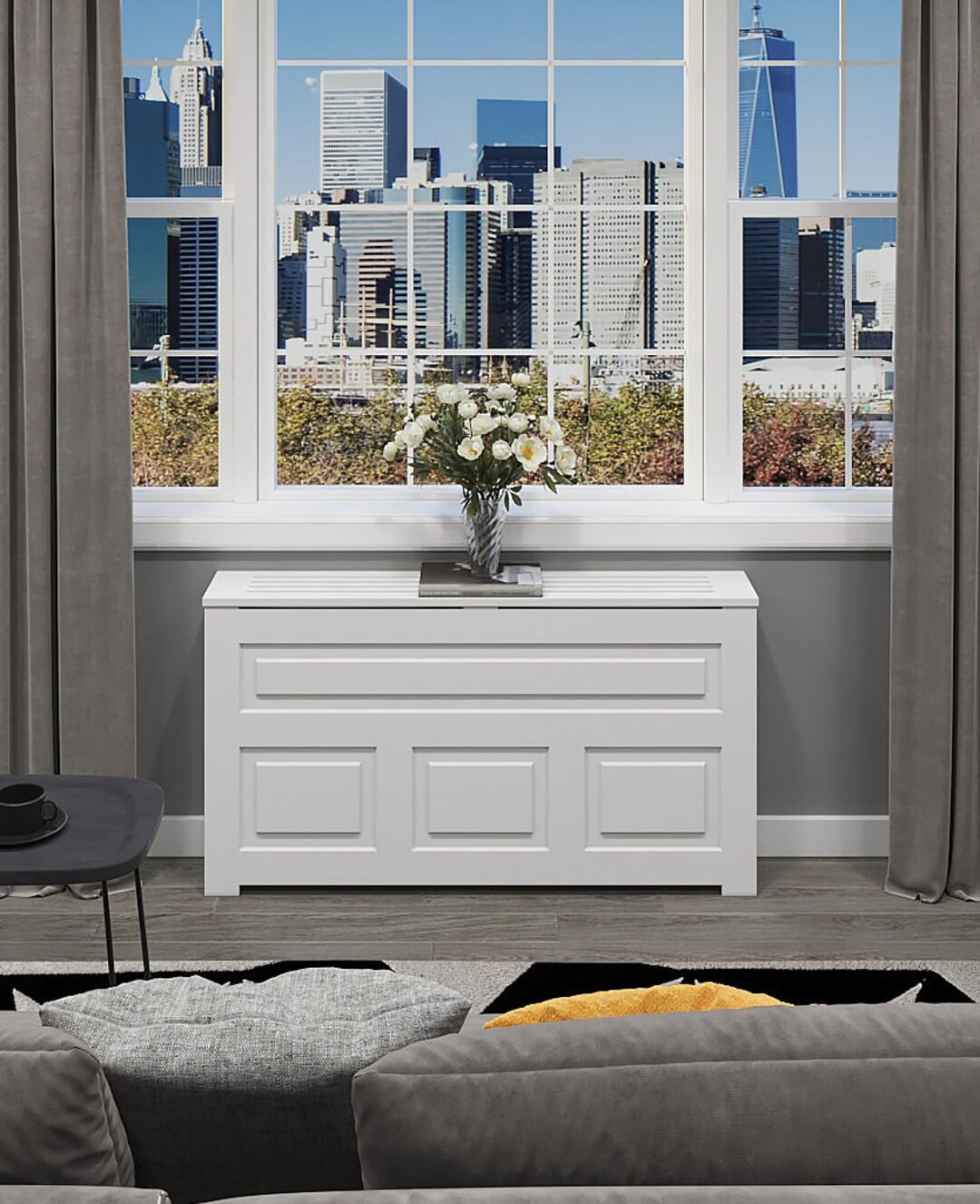 HUDSON Radiator Heat Cover Cabinet, High Quality Medex Wood Radiator ...