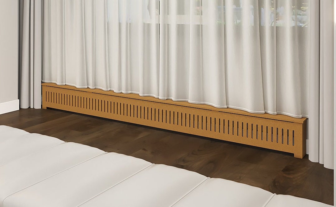 Hydronic Baseboard Heater Cover, Unfinished Design - Ready to Paint ...