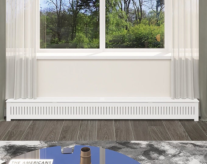 Custom Made to Order Baseboard Heater Covers. Double V Raised Panel ...