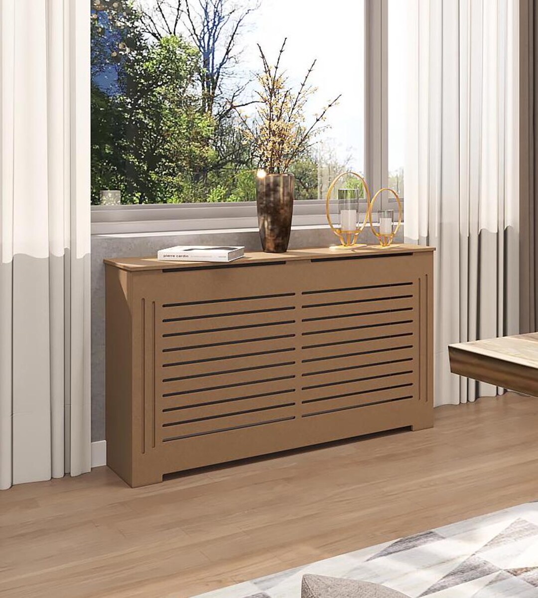 JULIA Modern Unfinished Radiator Cover Cabinet, High Quality Medex ...