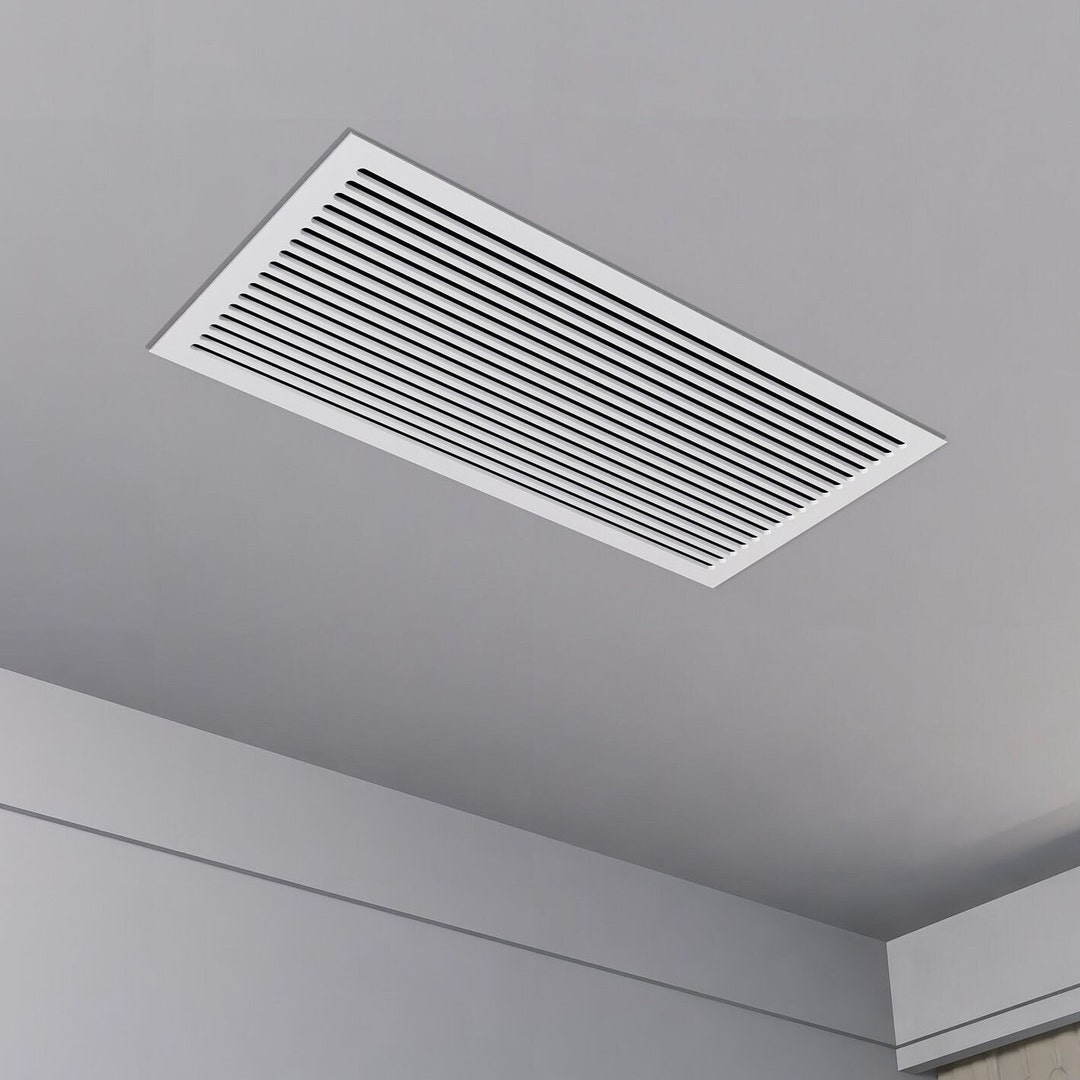 Extra Large Air Vent Cover, Strong Mount Magnetic System, Modern White ...