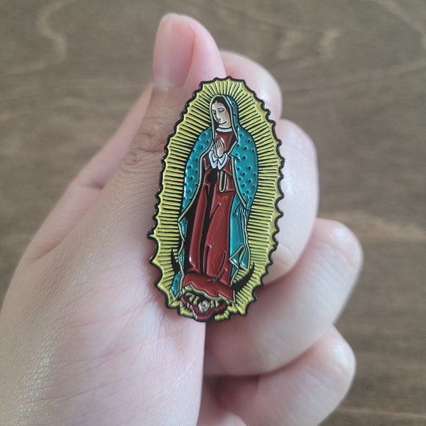 Virgin Mary Pin - Etsy