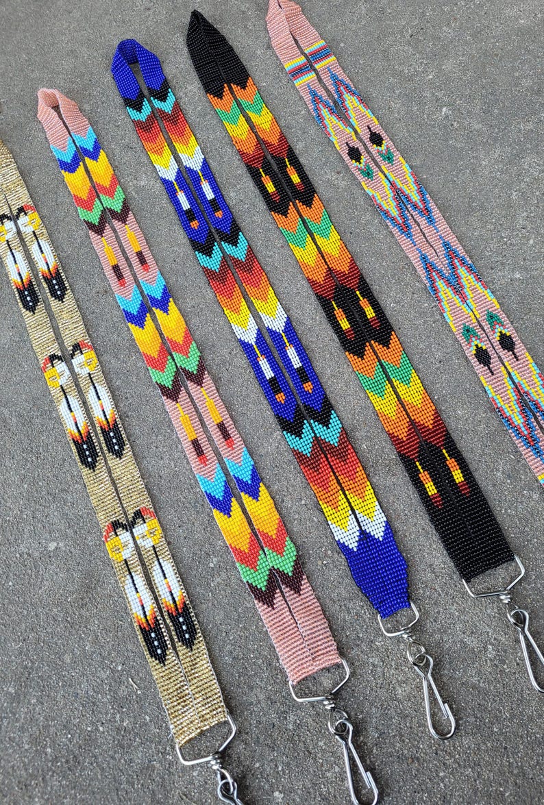 Loom Beaded Lanyard, Handmade Lanyard - Etsy