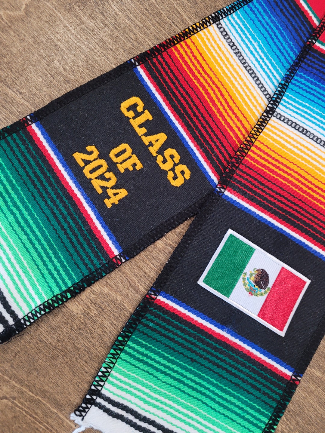 Mexican Graduation Stole, Sarape Stole, Mexican Sarape Graduation Stole ...