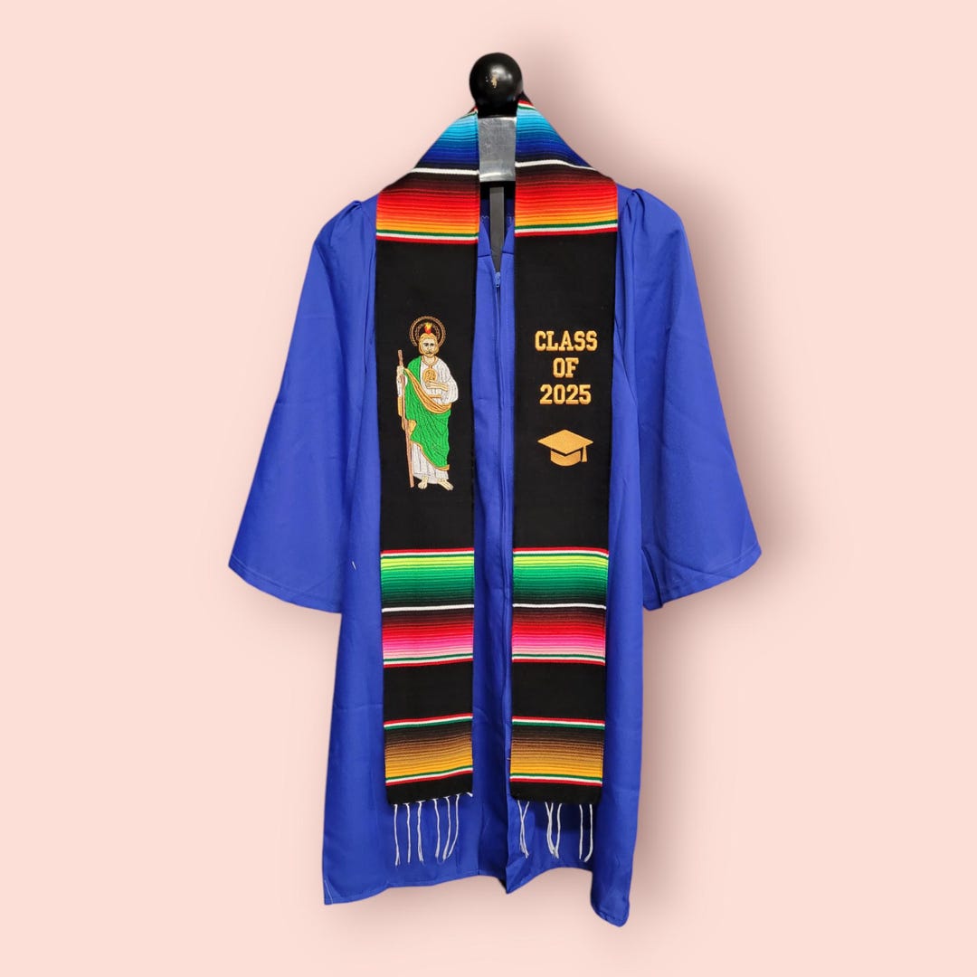 Sarape Graduation Stole, Class of 2025 Sash, Mexican Graduation Stole ...