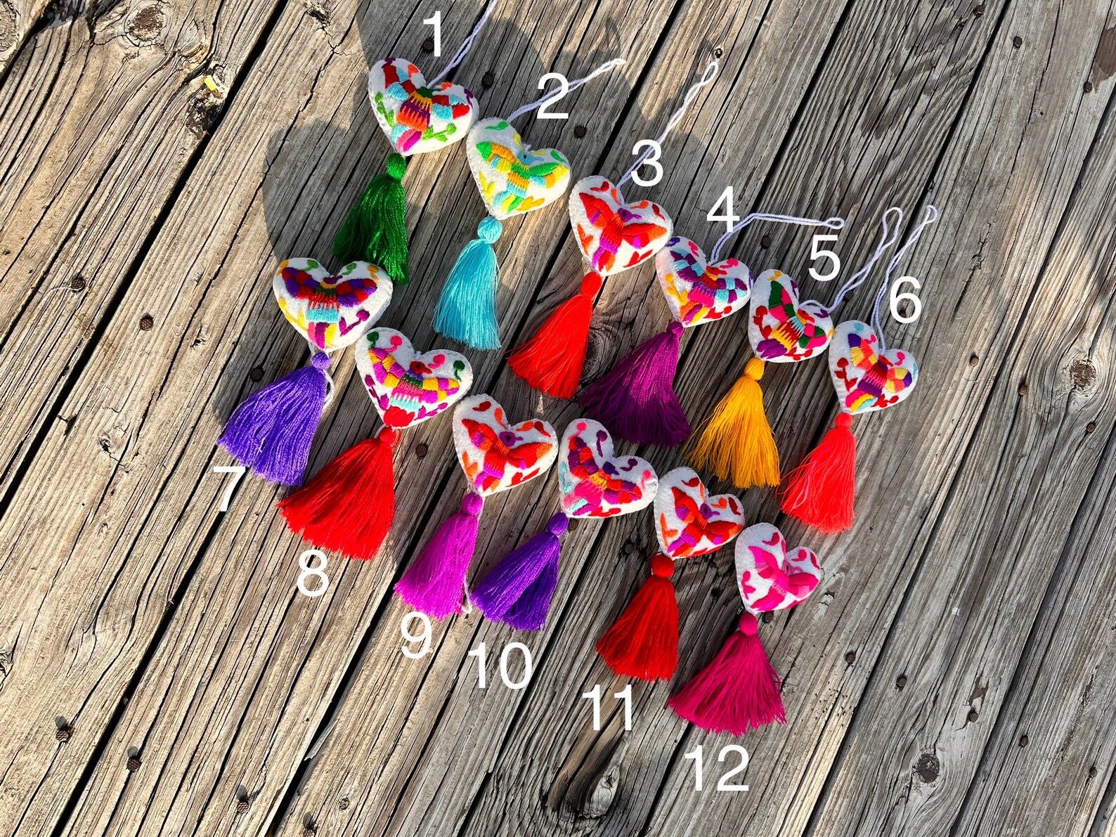 Hand Embroidered Tassel, Tenango Tassel, Mexican Embroidered Tassel ...