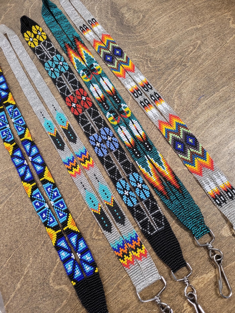 Loom Beaded Lanyard, Handmade Lanyard - Etsy