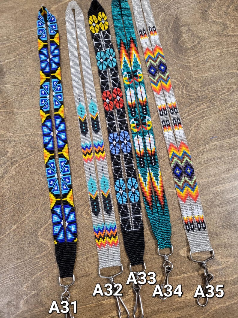 Loom Beaded Lanyard, Handmade Lanyard - Etsy