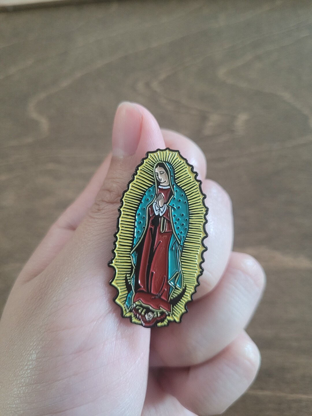 Virgen Hat Pin, Mexican Hat Pin, Mexican Pin, Pin for Hats, Virgen De ...