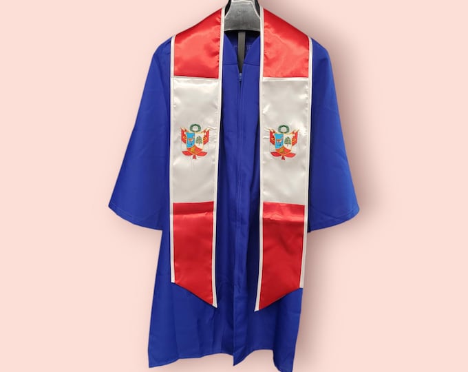 Peru Graduation Stole, First Generation, Class of 2025, Graduation Sash ...