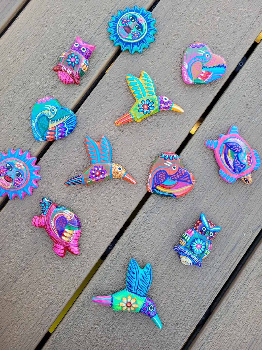 Mexican Magnet, Mexican Ceramic Magnets, Hand Painted Magnets, Hand ...