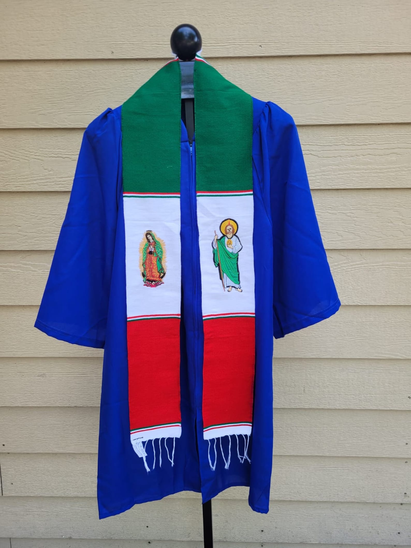 Mexican Sarape Stole, Mexican Graduation Stole, Butterlfy Stole, Sarape ...