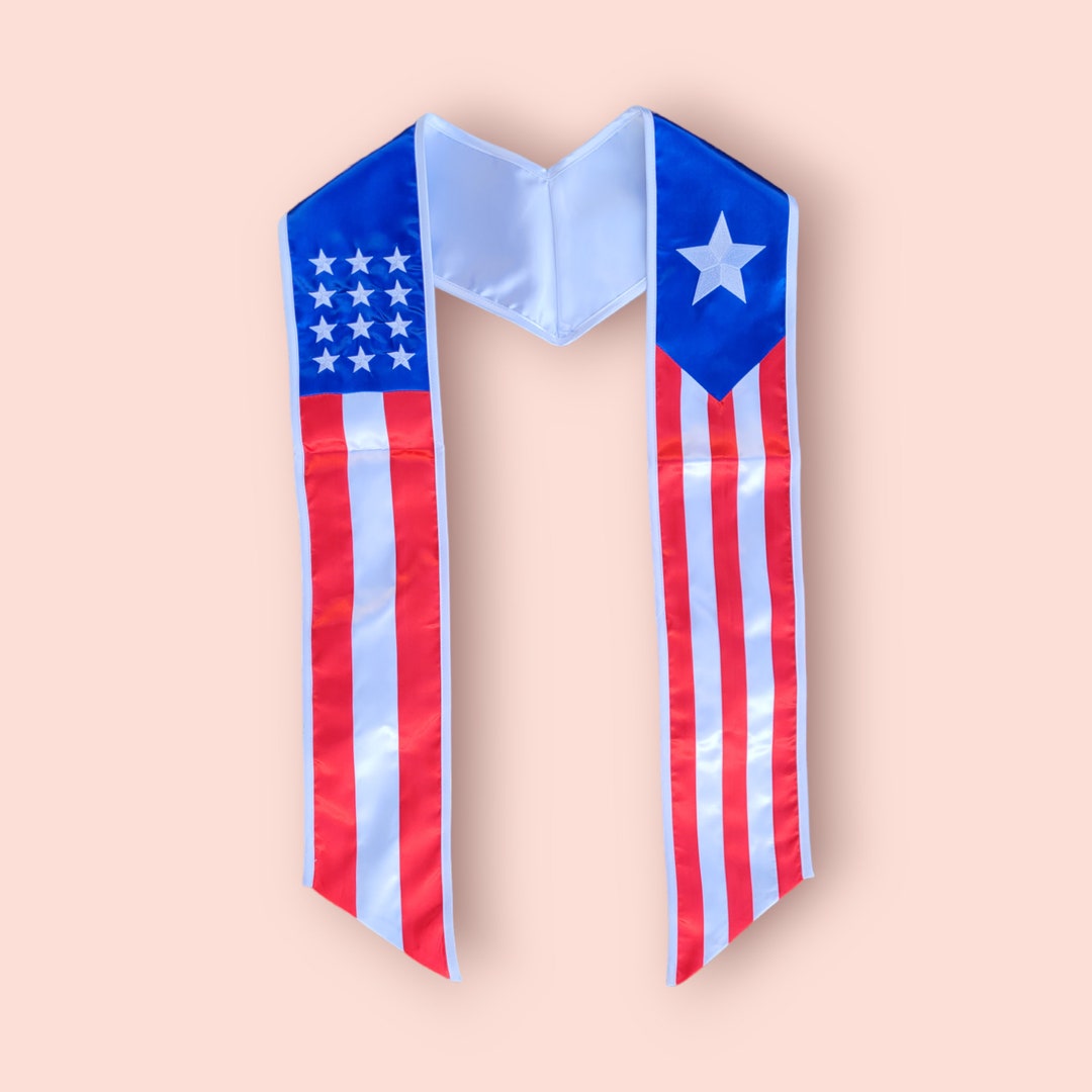 Usa/puerto Rico Graduation Stole, First Generation, Class of 2024 ...