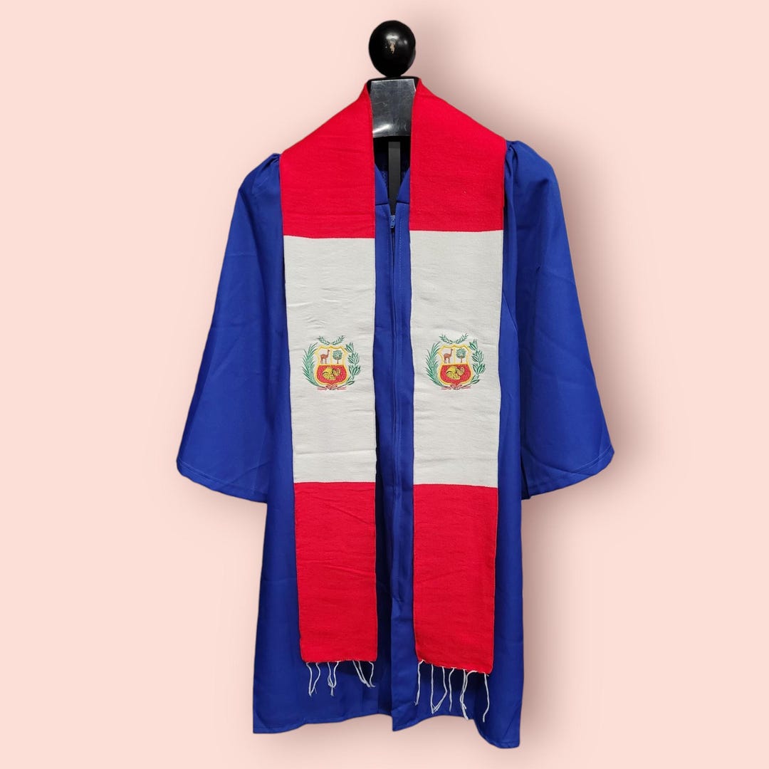 Peru Graduation Stole, First Generation, Class of 2025, Graduation Sash ...