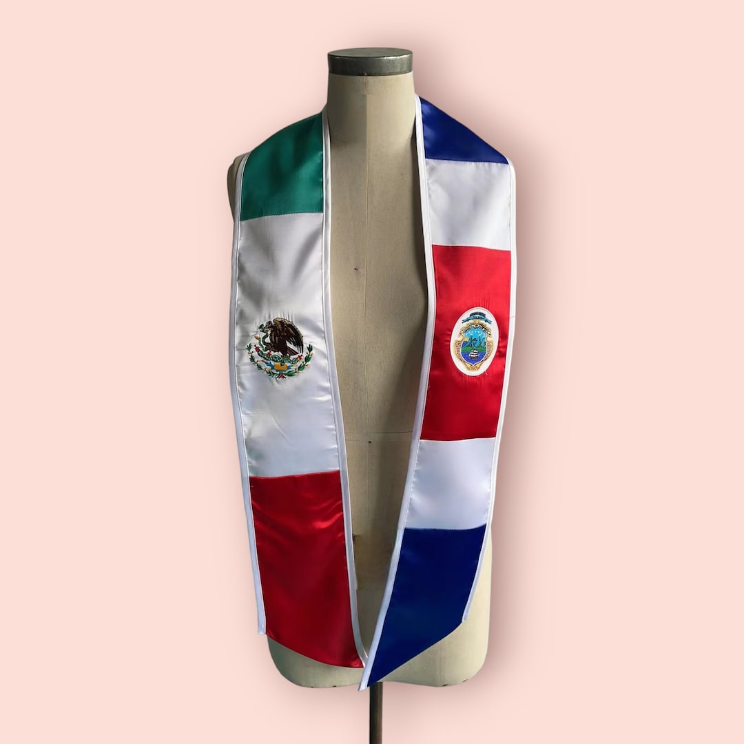 Mexico/costa Rica Graduation Stole, First Generation, Class of 2025 ...