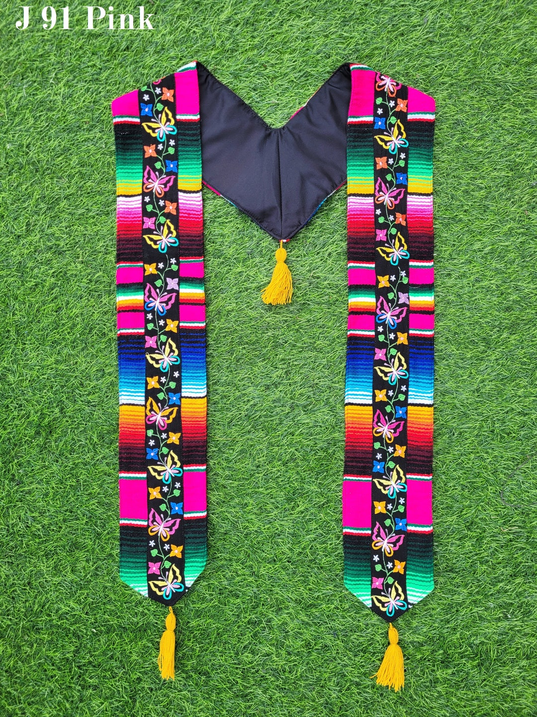 Mexican Graduation Stole, Sarape Stole, Butterfly Stole - Etsy
