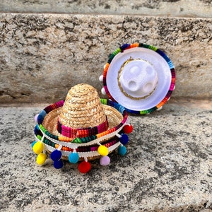 Mini Sombrero Hat, Colorful Mexican Sombrero, Bridal Party Favors ...