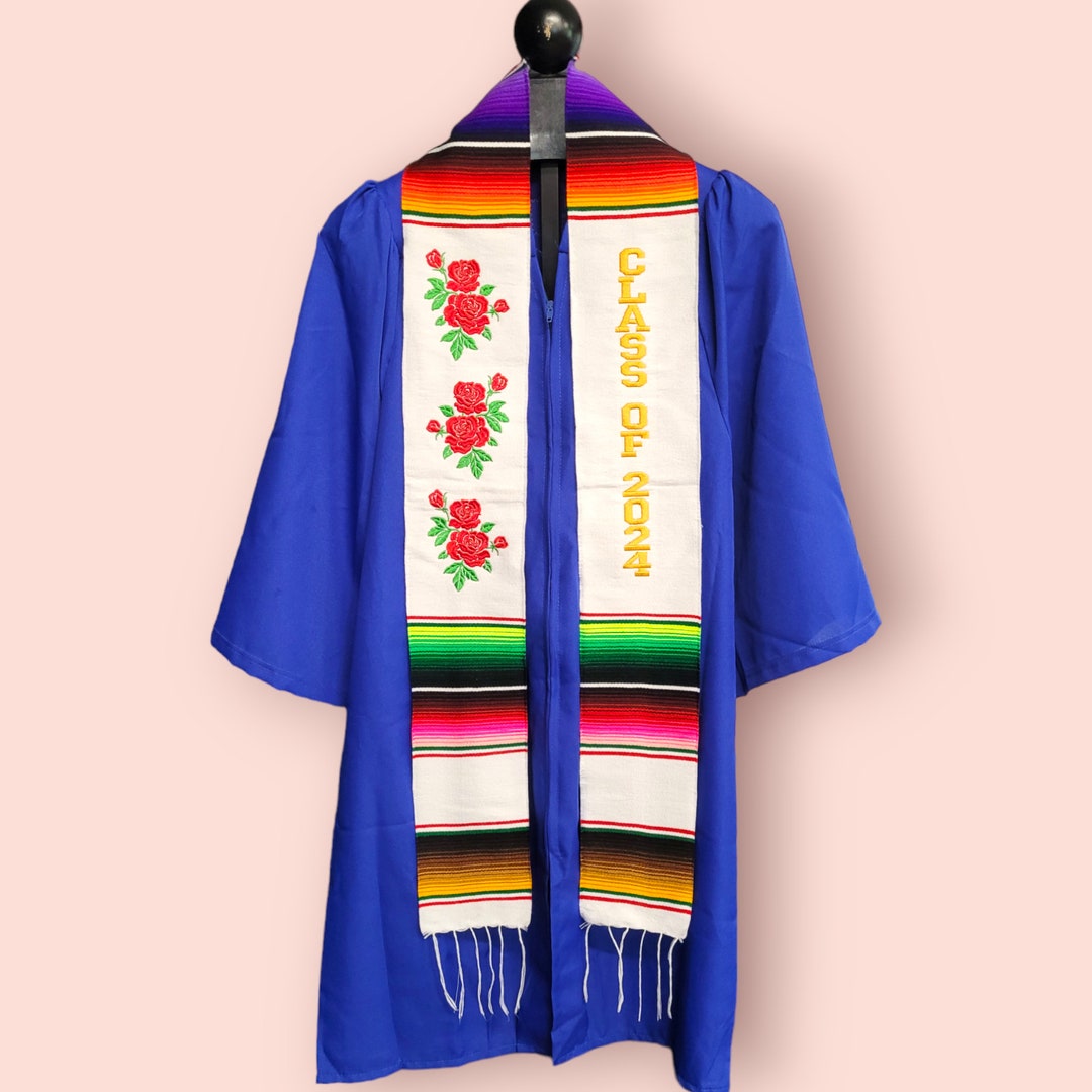 Sarape Graduation Stole, Class of 2024, Mexican Stole, Senior Sash ...