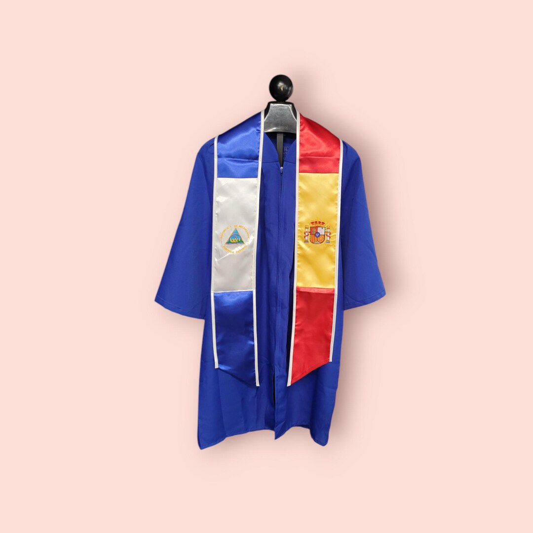 Nicaragua Spain Graduation Stole, First Generation Graduation Sash ...