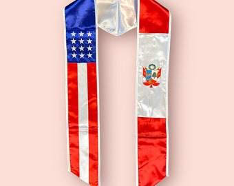 Puerto Rico/guatemala Graduation Stole, First Generation, Class of 2024 ...