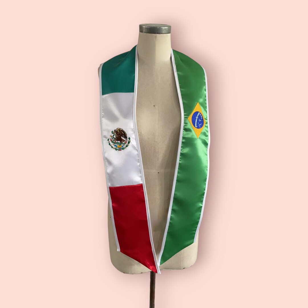 Mexican/brazilian Graduation Stole, First Generation, Class of 2024 ...
