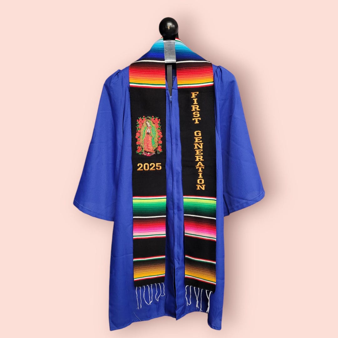 Sarape Graduation Stole, Class of 2025 Sash, Mexican Graduation Stole ...