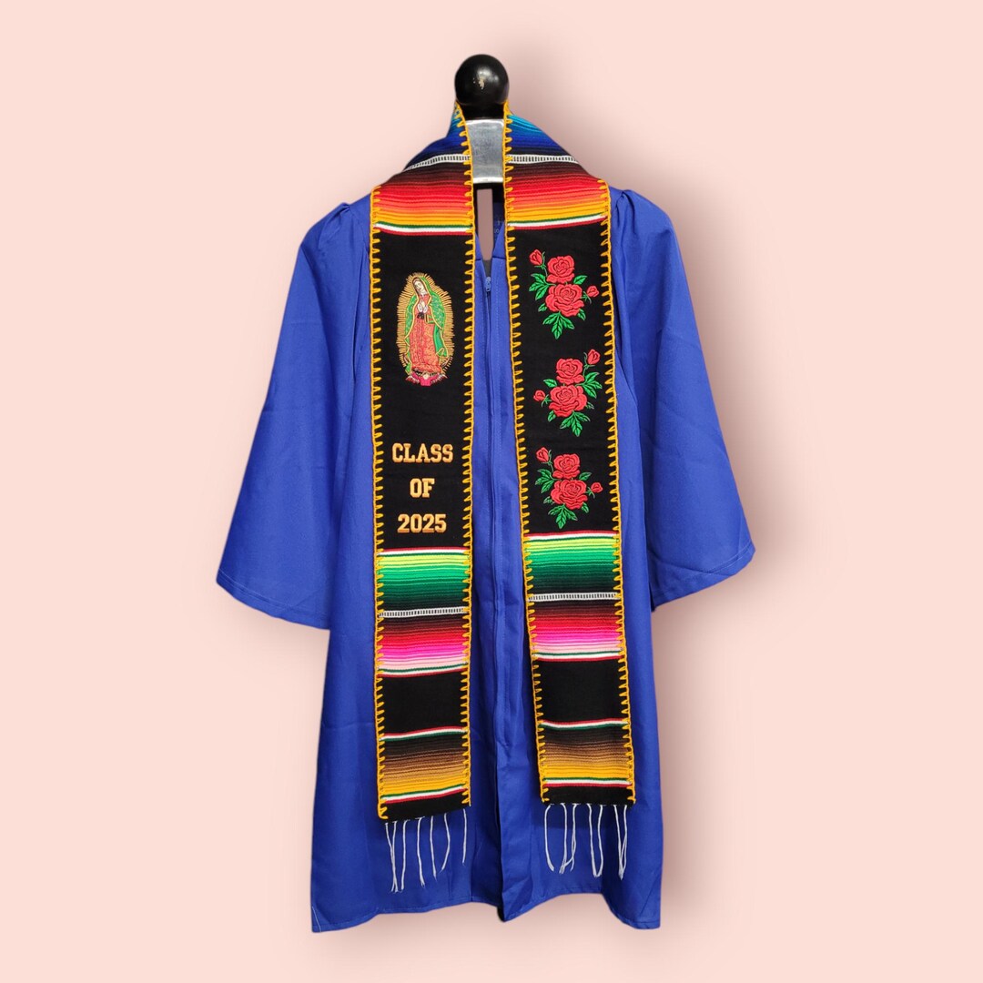 Sarape Graduation Stole, Class of 2025 Grad Sash, Mexican Grad Stole ...