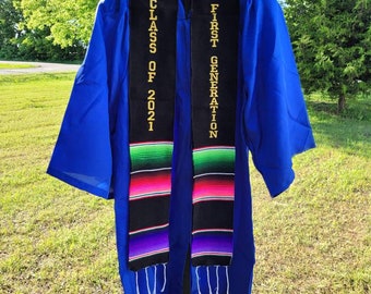 Sarape Graduation Stole Mexican Stole First Generation | Etsy