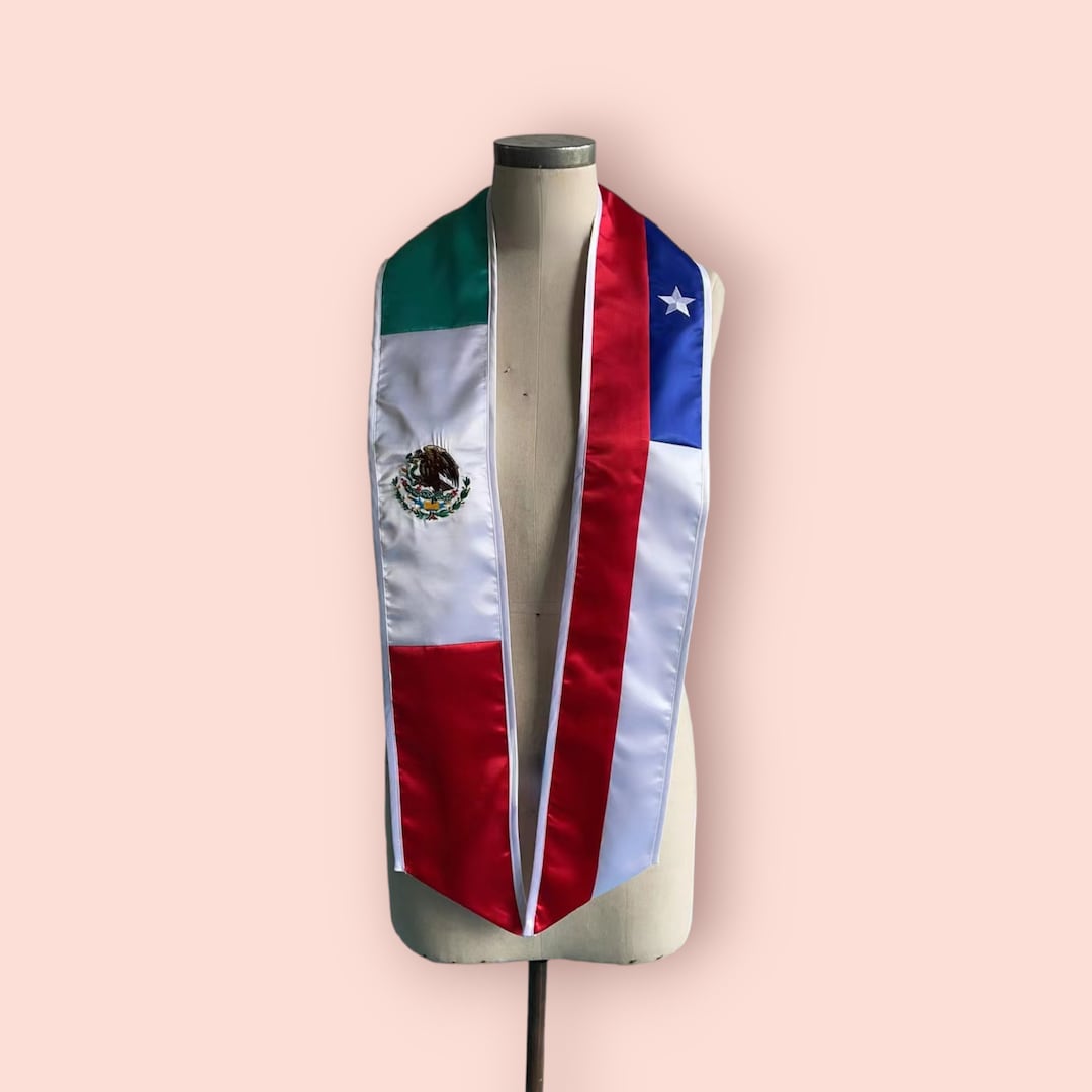 Mexico/chile Graduation Stole, First Generation, Class of 2024 ...