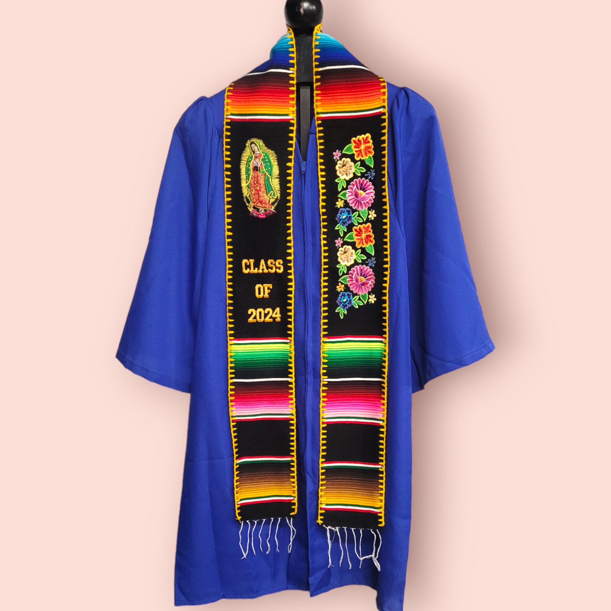 Sarape Graduation Stole, Class of 2024, Mexican Stole, Senior Sash ...