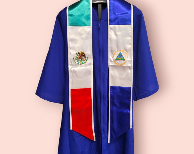 Mexico/nicaragua Graduation Stole, First Generation, Class of 2024 ...