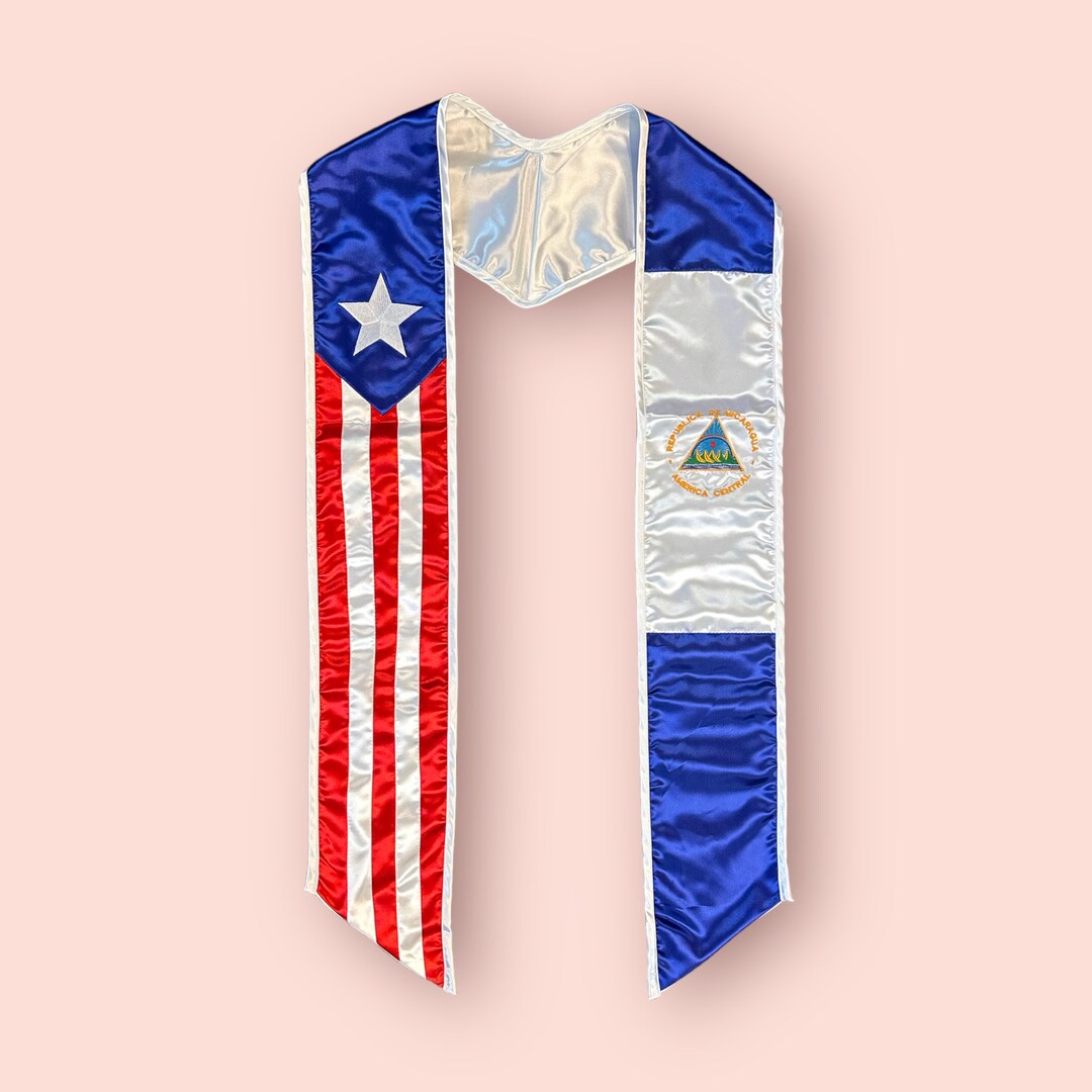 Puerto Rico Nicaragua Graduation Stole, First Generation, Class of 2025 ...